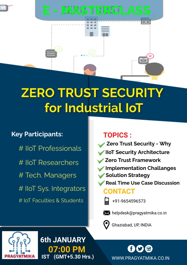 E- MASTERCLASS : Zero Trust Security for Industrial IoT